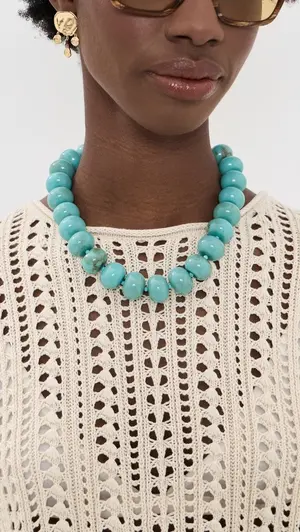 Baublebar Joan Beaded Statement Necklace - Turquoise