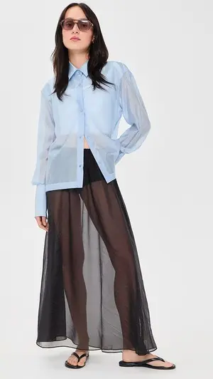 VRG GRL Solara Sheer Midi Skirt