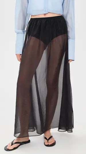VRG GRL Solara Sheer Midi Skirt