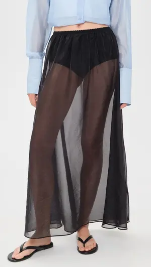 VRG GRL Sheer Midi Skirt