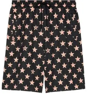 Gucci Star-print Drawstring Shorts - Black