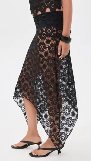 Lioness Trophy Midi Skirt - Noir