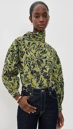 Ulla Johnson Pastel Long Sleeve Cotton Blouse