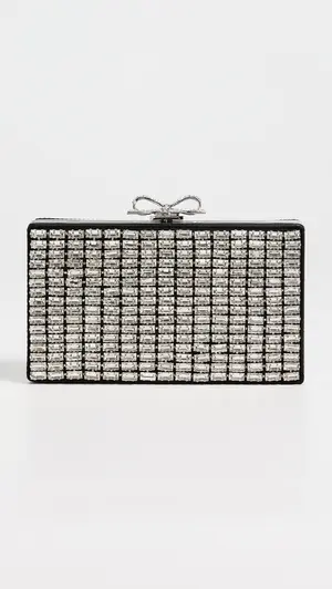 SELF-PORTRAIT Chainmail Clutch - Silver