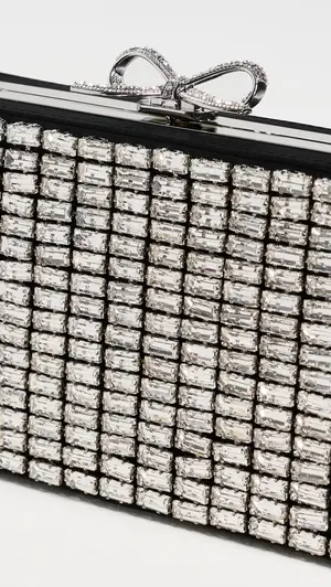 SELF-PORTRAIT Chainmail Clutch - Silver