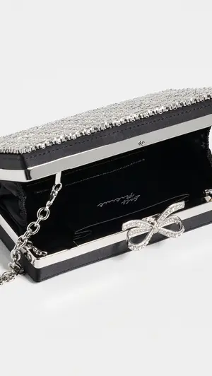 SELF-PORTRAIT Chainmail Clutch - Silver