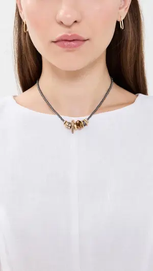 ELIZABETH COLE Terra Necklace With Swarovski Crystals