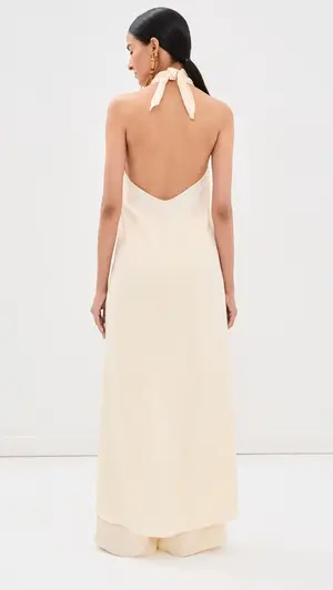 Johanna Ortiz Draped Halter Neck Top