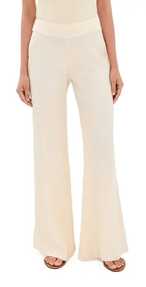 Johanna Ortiz Laidback Energy Wide Leg Trousers - Ecru
