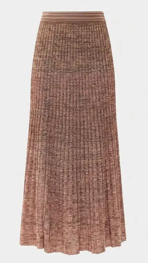 Zimmermann Mouline Rib Midi Skirt