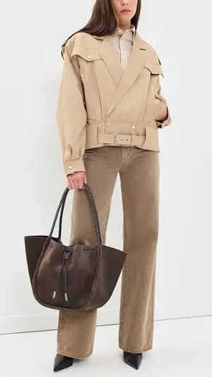 Proenza Schouler Large Ruched Tote Bag - Graphite