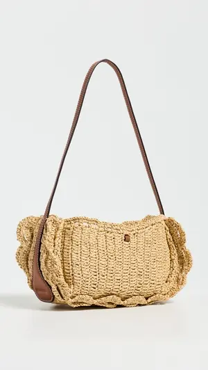 Ulla Johnson Marina Raffia Shoulder Bag - Natural