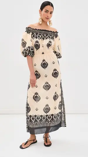 Johanna Ortiz Harbor Hues Voile Dress