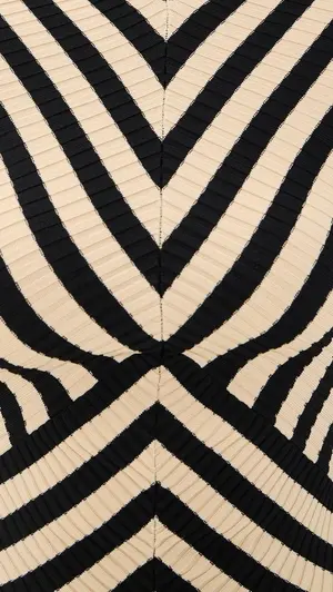Zimmermann Valiant Deco Stripe Mock Neck Sweater