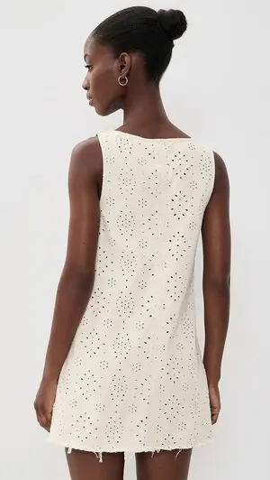 Minkpink Abrea Broderie Denim Dress