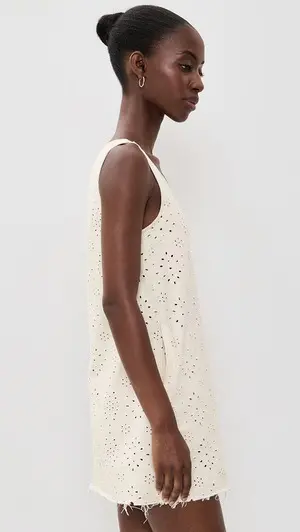 Minkpink Abrea Broderie Denim Dress