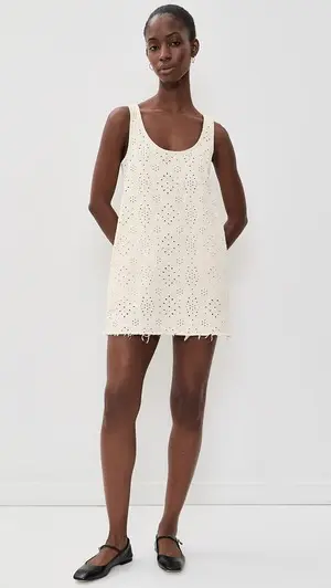 Minkpink Abrea Broderie Denim Dress