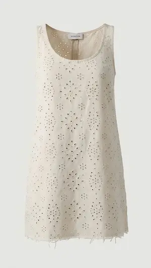 Minkpink Abrea Broderie Denim Dress
