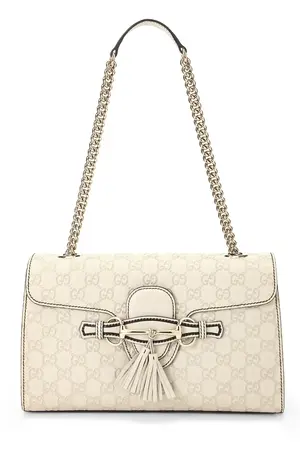 Gucci Emily Chain Shoulder Bag - Cream