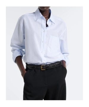 THE ROW Gavina Cotton Chambray Shirt