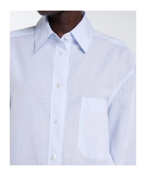 THE ROW Gavina Cotton Chambray Shirt