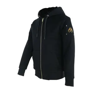 Moose Knuckles Zip-up Drawstring Hoodie