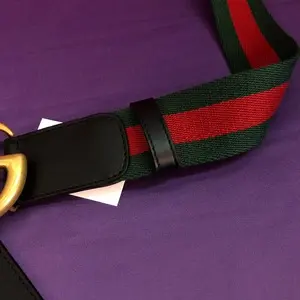 Gucci Web Belt With Double G Buckle