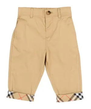 Burberry Check-cuff Trousers - Nude