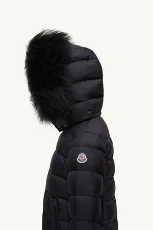Moncler Abelle Hooded Shearling-trimmed Down Jacket
