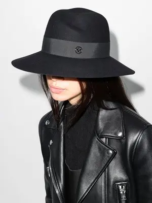 MAISON MICHEL Logo Plaque Virginie Hat