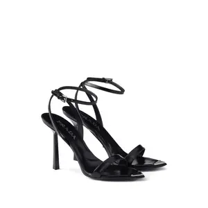 Prada Triangle-logo High-heeled Sandals
