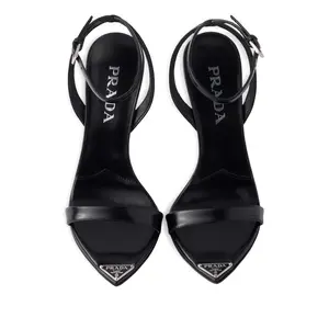 Prada Triangle-logo High-heeled Sandals