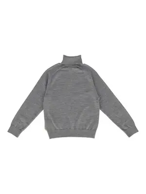 DOUUOD Turtleneck Raglan-sleeve Sweater