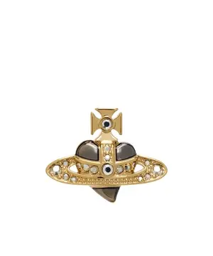 VIVIENNE WESTWOOD Heart-shaped Single Earring - Yellow