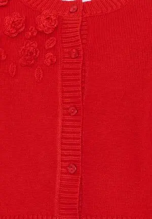 Monnalisa 3d Flower Cardigan