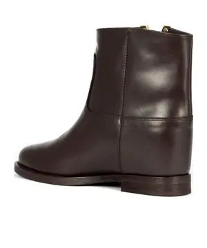 VIA ROMA 15 V Logo Round-toe Boots