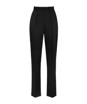 Elisabetta Franchi Stretch Satin Trousers - Black