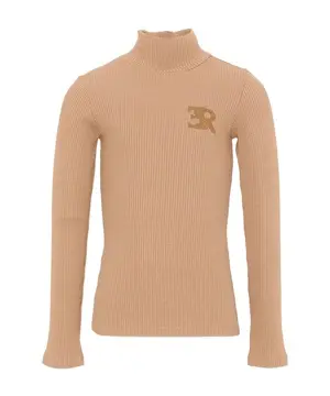 Ermanno Scervino Logo-patch Ribbed T-shirt - Beige