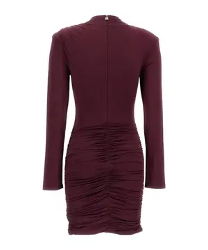 ROTATE BY BIRGER CHRISTENSEN Draped Ruched Mini Dress