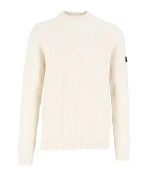 Barbour Oxham Knitted Jumper - White