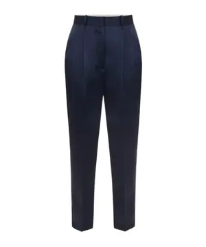 Elisabetta Franchi Stretch Satin Trousers - Midnight Blue