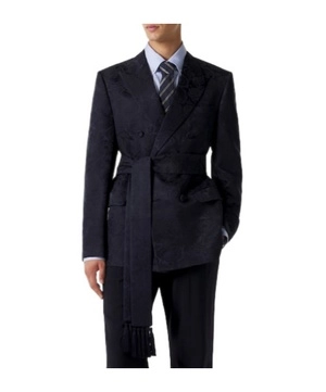 Valentino Garavani Floral Jacquard Linen And Silk Blazer
