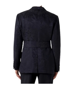 Valentino Garavani Floral Jacquard Linen And Silk Blazer