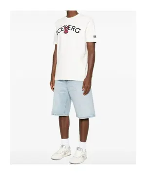 Iceberg Logo-embroidered T-shirt - White