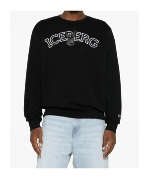 Iceberg Logo Embroidered Crewneck Sweatshirt - No