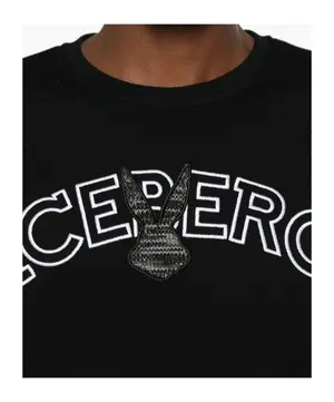 Iceberg Logo Embroidered Crewneck Sweatshirt - No