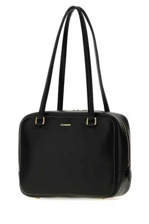 JIL SANDER Nappa Leather Medium Vision Handbag - Black