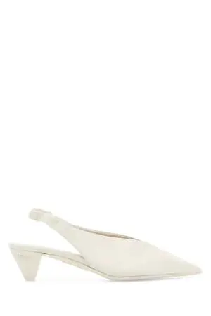 Loewe Leather Origami Cubic Pumps - White