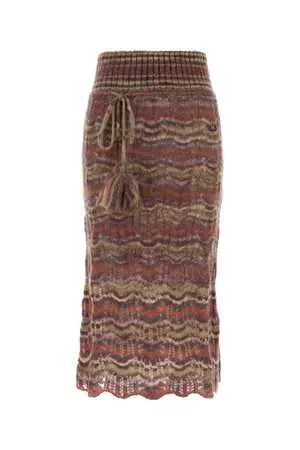 VIVIENNE WESTWOOD Mohair Blend Flora Skirt - Multicolor