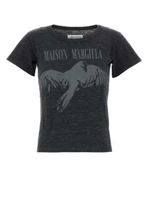 MAISON MARGIELA Charcoal Cotton T-shirt - Gray